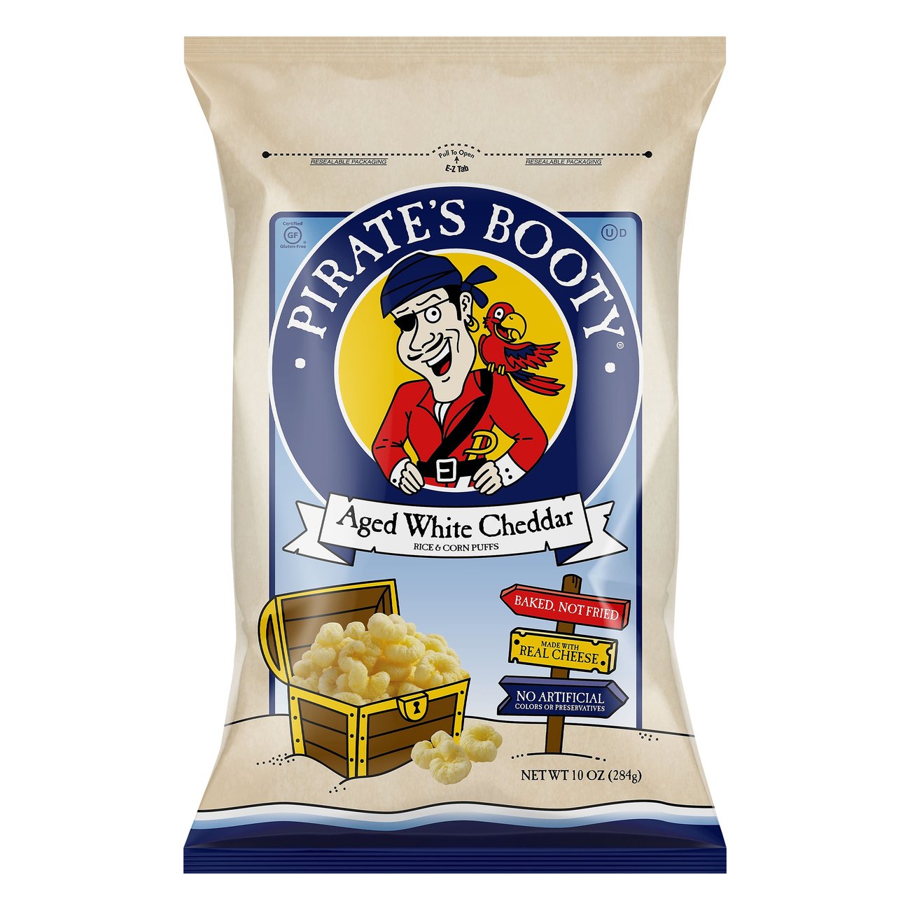 Pirate's Booty Aged White Cheddar Rice & Corn Puffs - Shop Chips at H-E-B