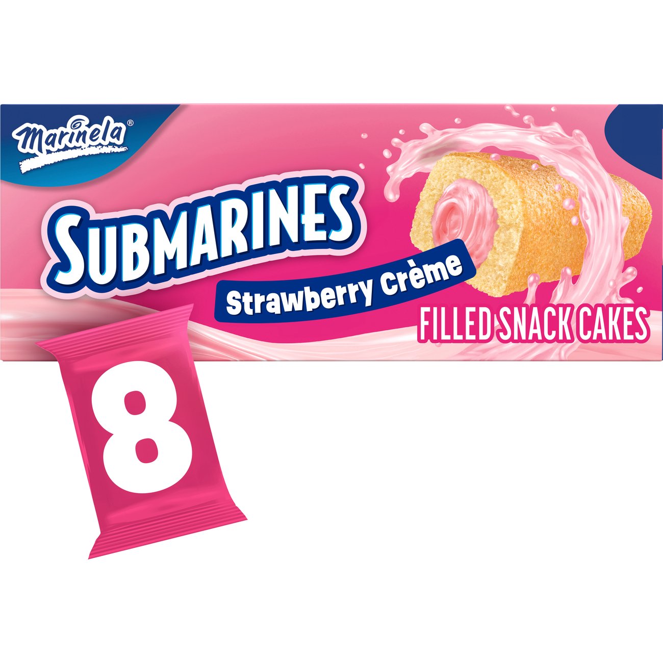Marinela Submarinos Strawberry Cakes - Shop Snack Cakes at H-E-B