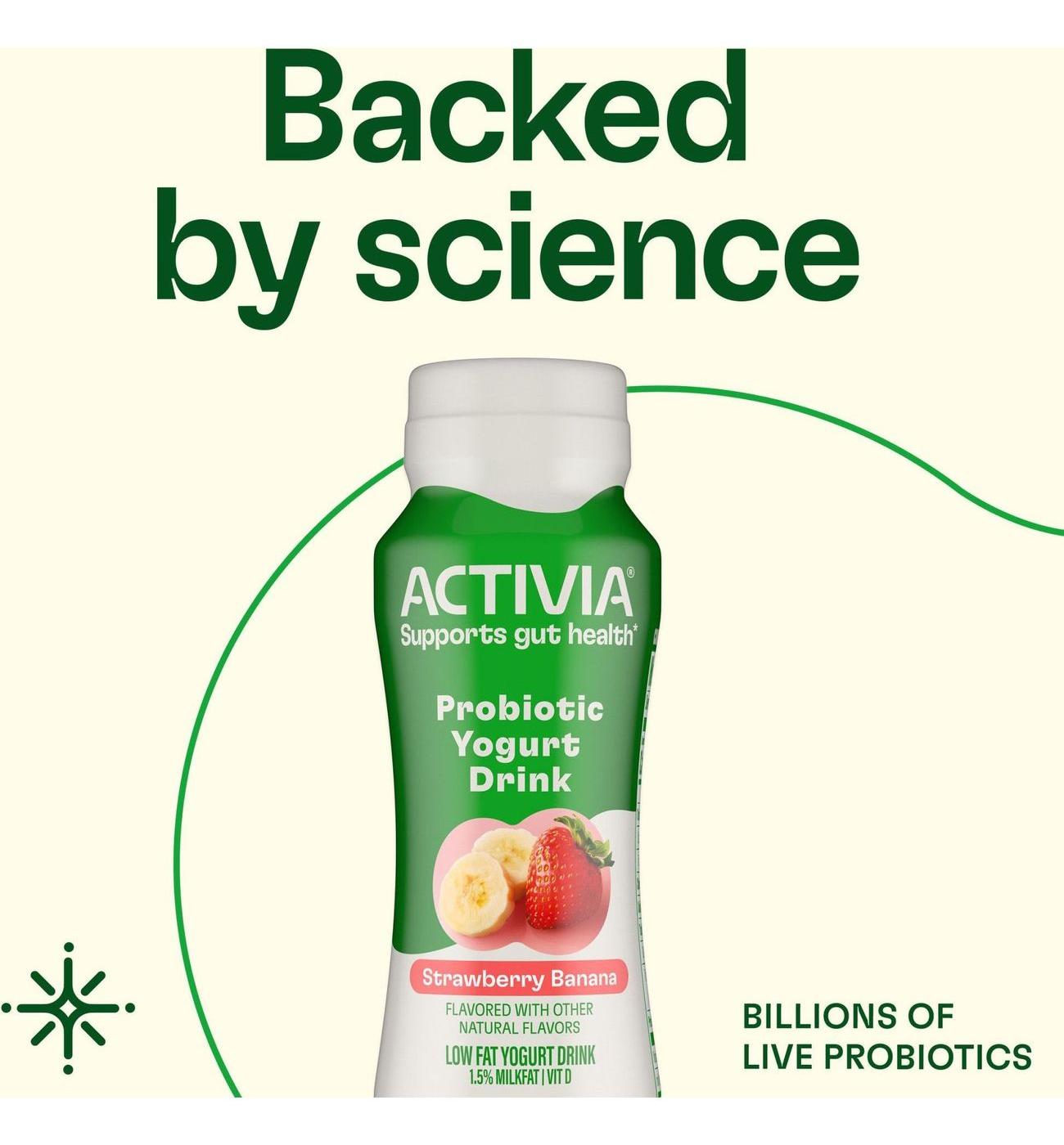 Activia Probiotic Strawberry Banana Dairy Drink - Shop Yogurt at H-E-B