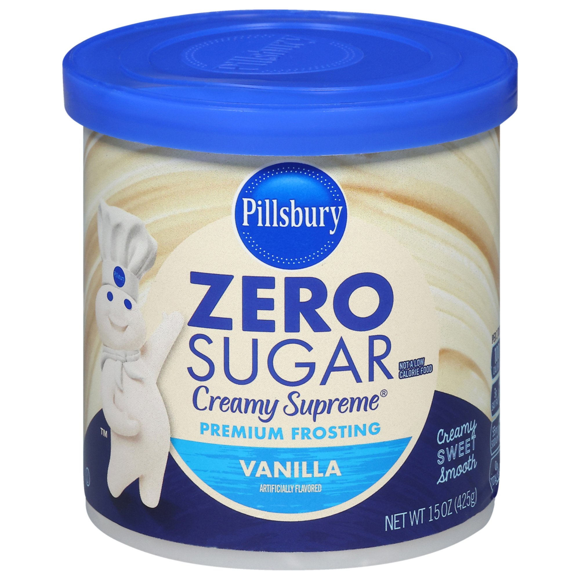 Pillsbury Zero Sugar Creamy Supreme Vanilla Frosting - Shop Icing ...