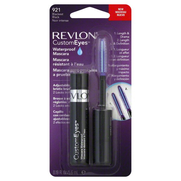 Revlon Custom Eyes Waterproof Mascara Blackest Black - Shop Mascara at ...