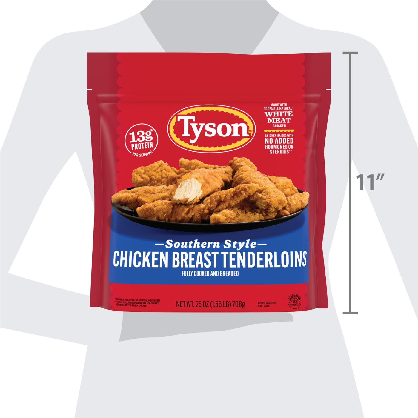 Tyson Frozen Southern Style Chicken Breast Tenderloins - Shop Chicken ...