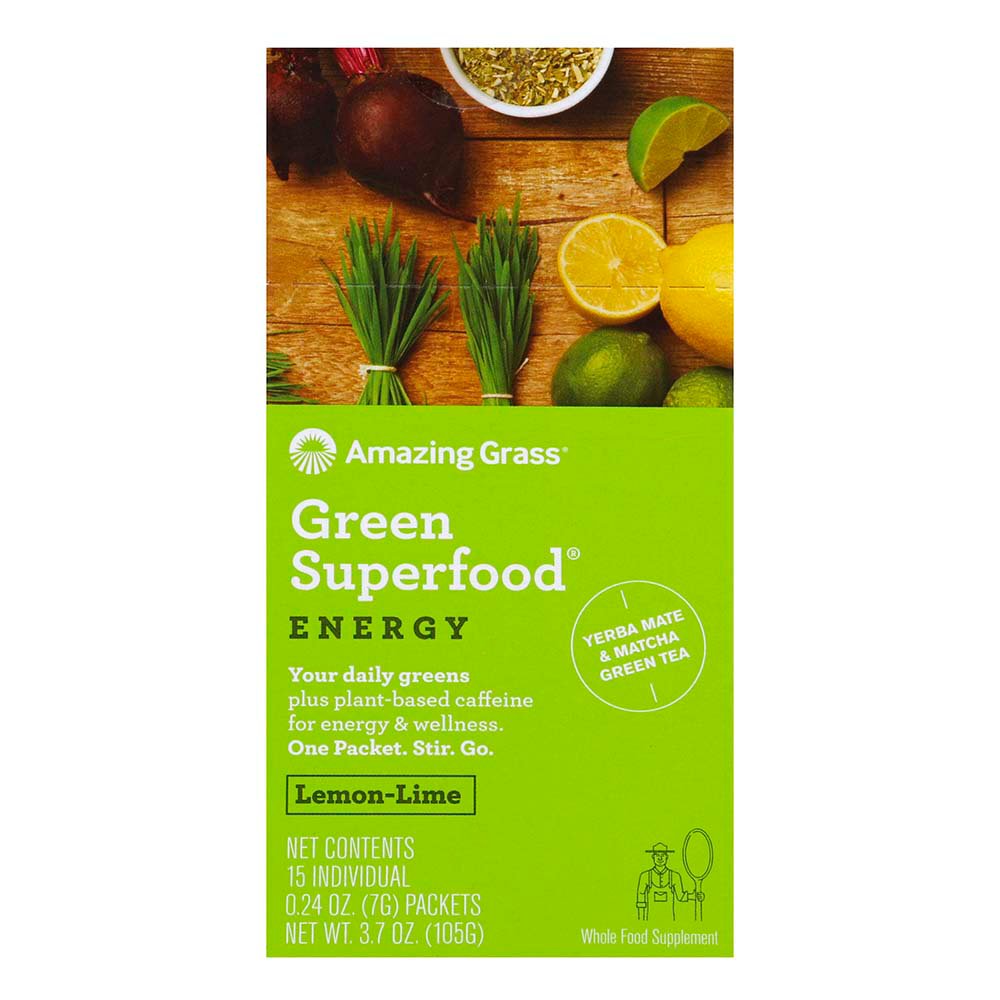 Amazing Grass Green Superfood Energy Packets - Lemon Lime - Shop Diet ...