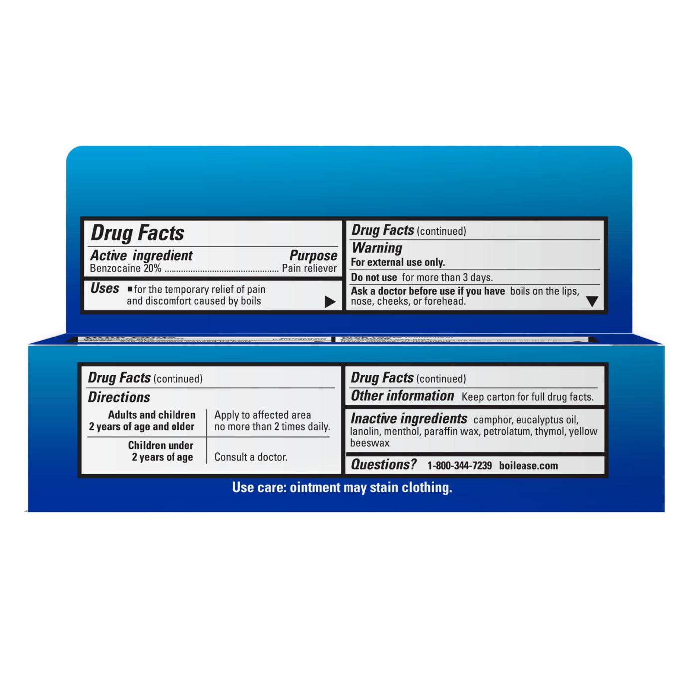 Boil-Ease Maximum Strength Pain Relieving Ointment - Shop Muscle ...