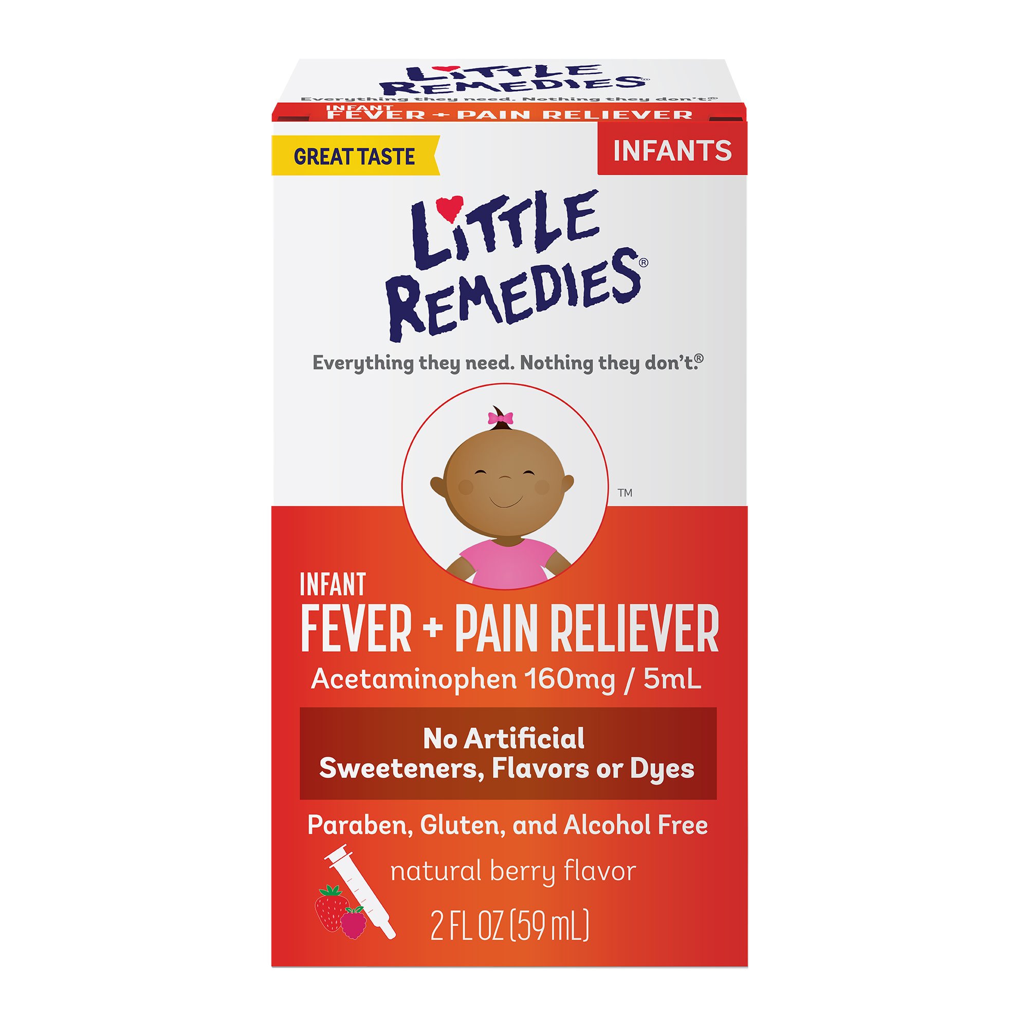 Little Remedies Infant Fever & Pain Reliever - Berry - Shop Pain ...