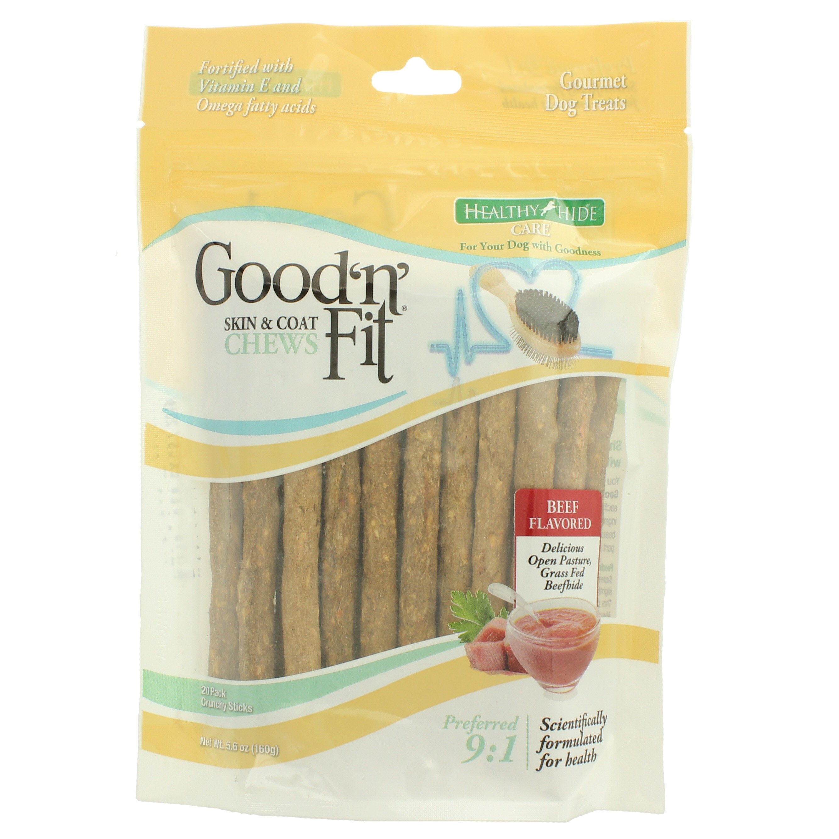 Healthy Hide Good 'n' Fit Skin and Coat Beef Flavored Sticks - Shop ...
