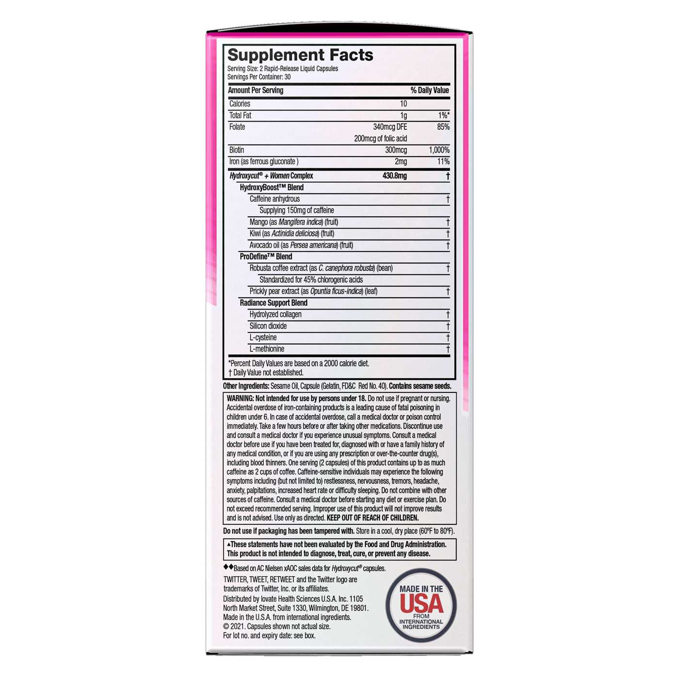 Hydroxycut +Women Rapid-Release Liquid Capsules - Shop Diet & fitness ...