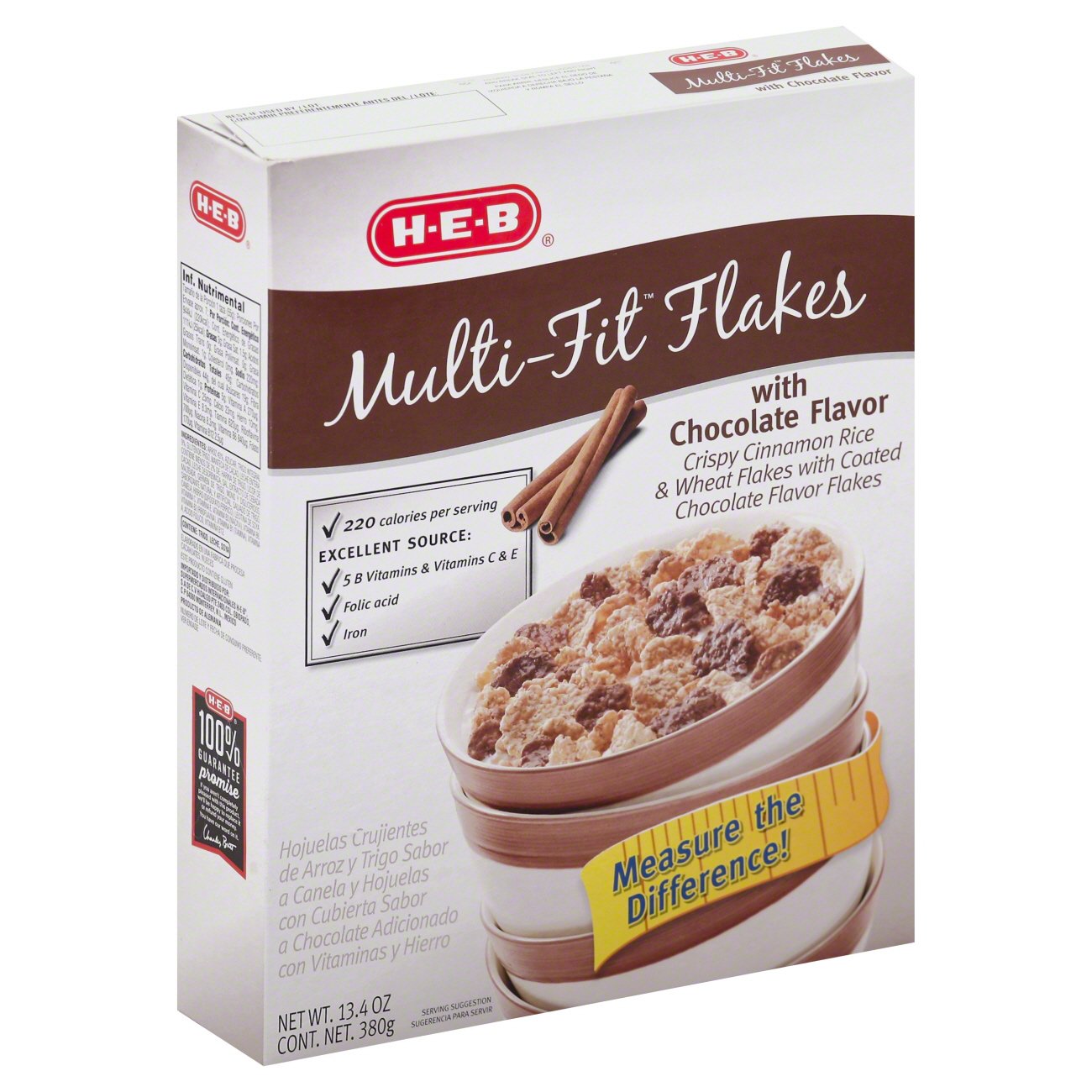 H-E-B Multi-Fit Flakes With Chocolate Cereal - Shop Cereal at H-E-B