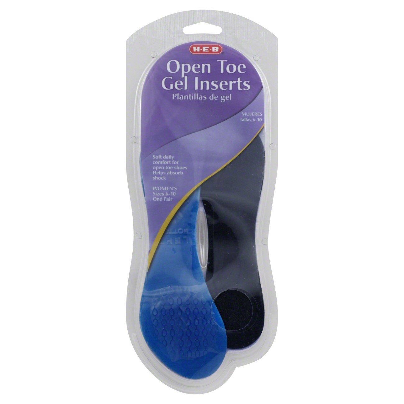 H-E-B Women's Open Toe Gel Inserts - Shop Foot care at H-E-B