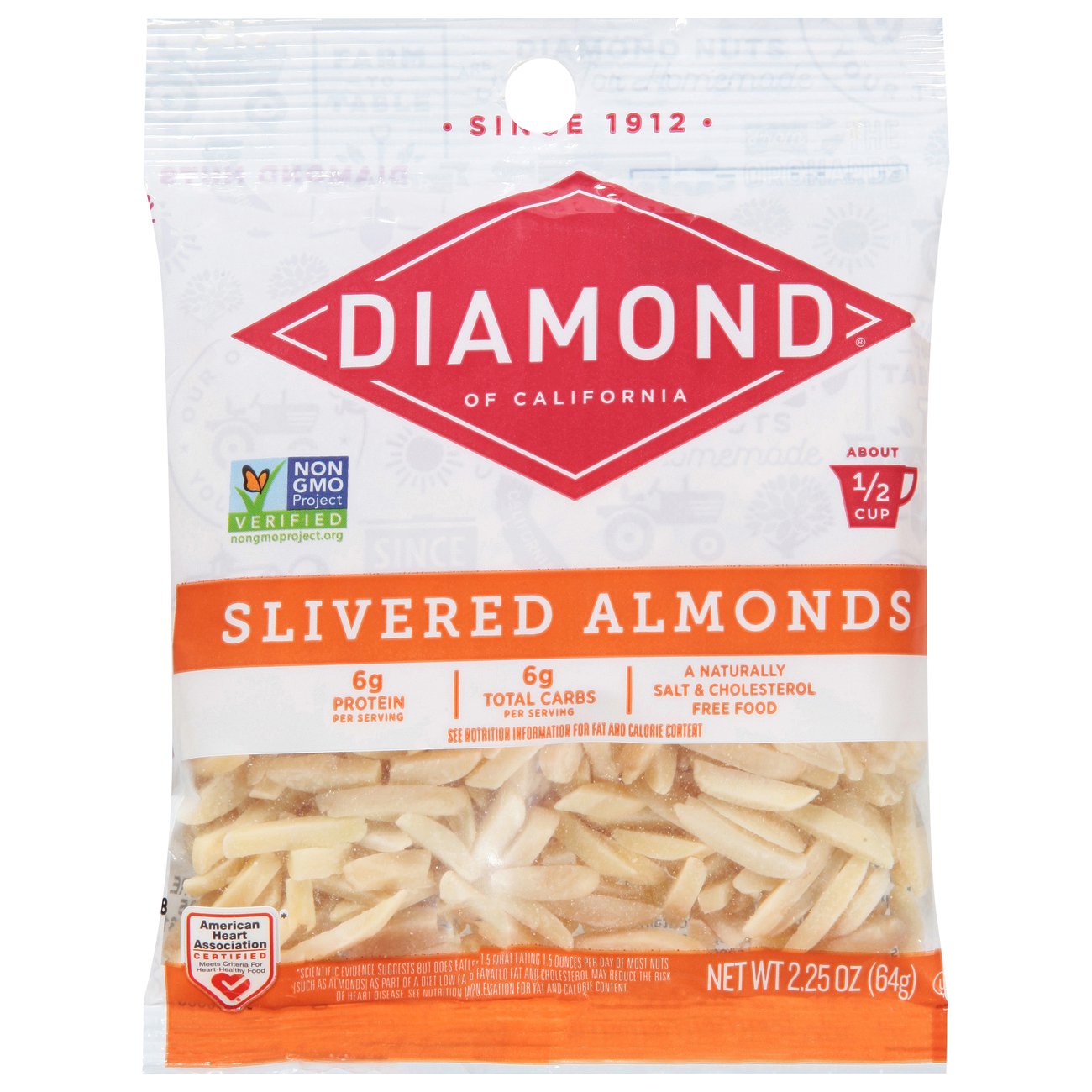 DIAMOND OF CALIFORNIA Slivered Almonds - Shop Nuts & seeds at H-E-B