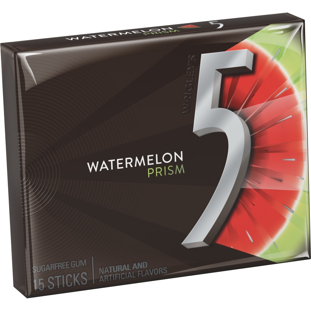 Five Gum Watermelon Prism Sugarfree Gum - Shop Gum & Mints at H-E-B