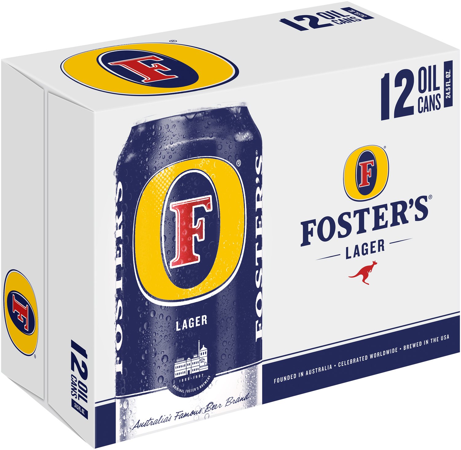 Fosters Lager Beer 24 oz Cans - Shop Beer at H-E-B