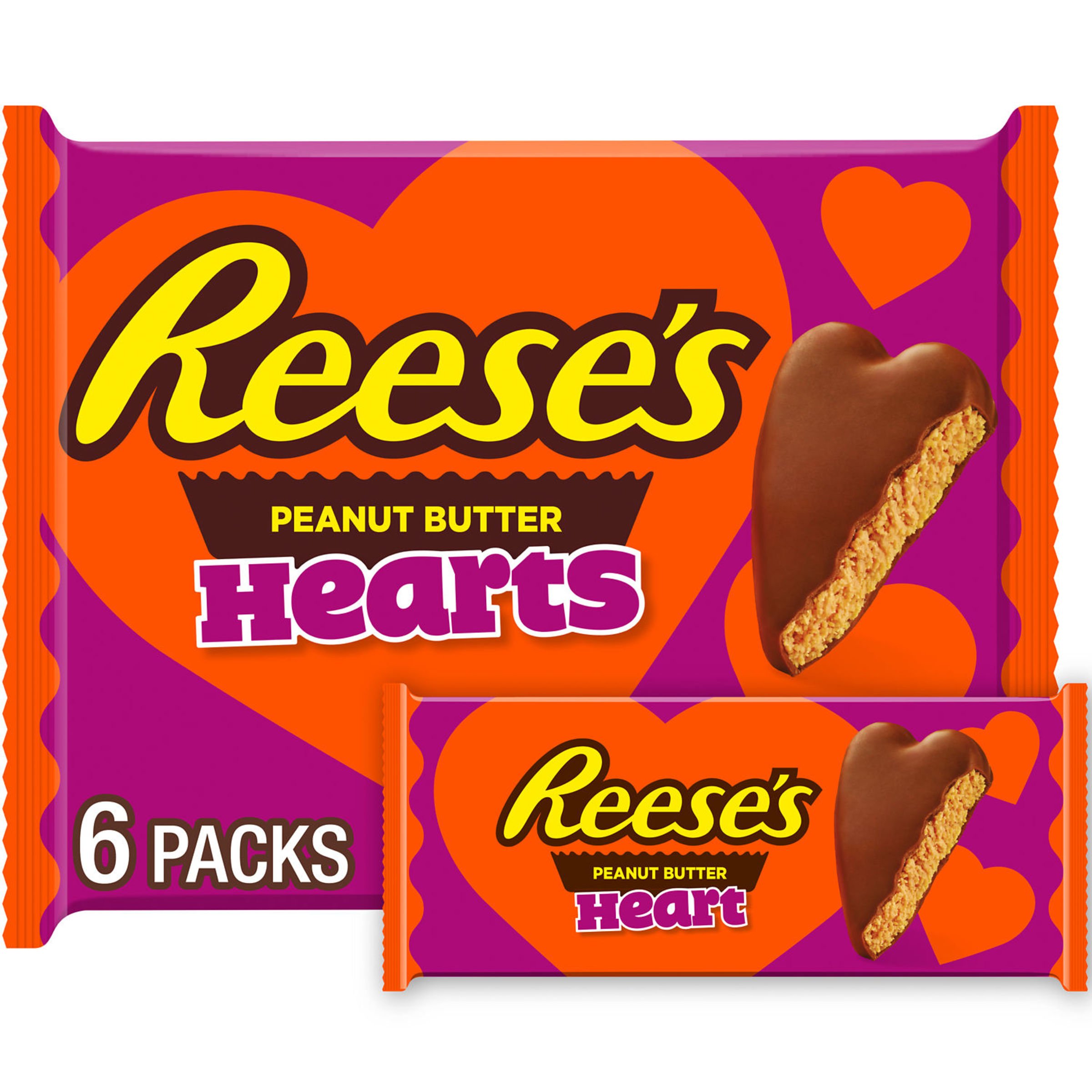 Reese's Milk Chocolate Peanut Butter Hearts Valentine's Candy - Shop ...