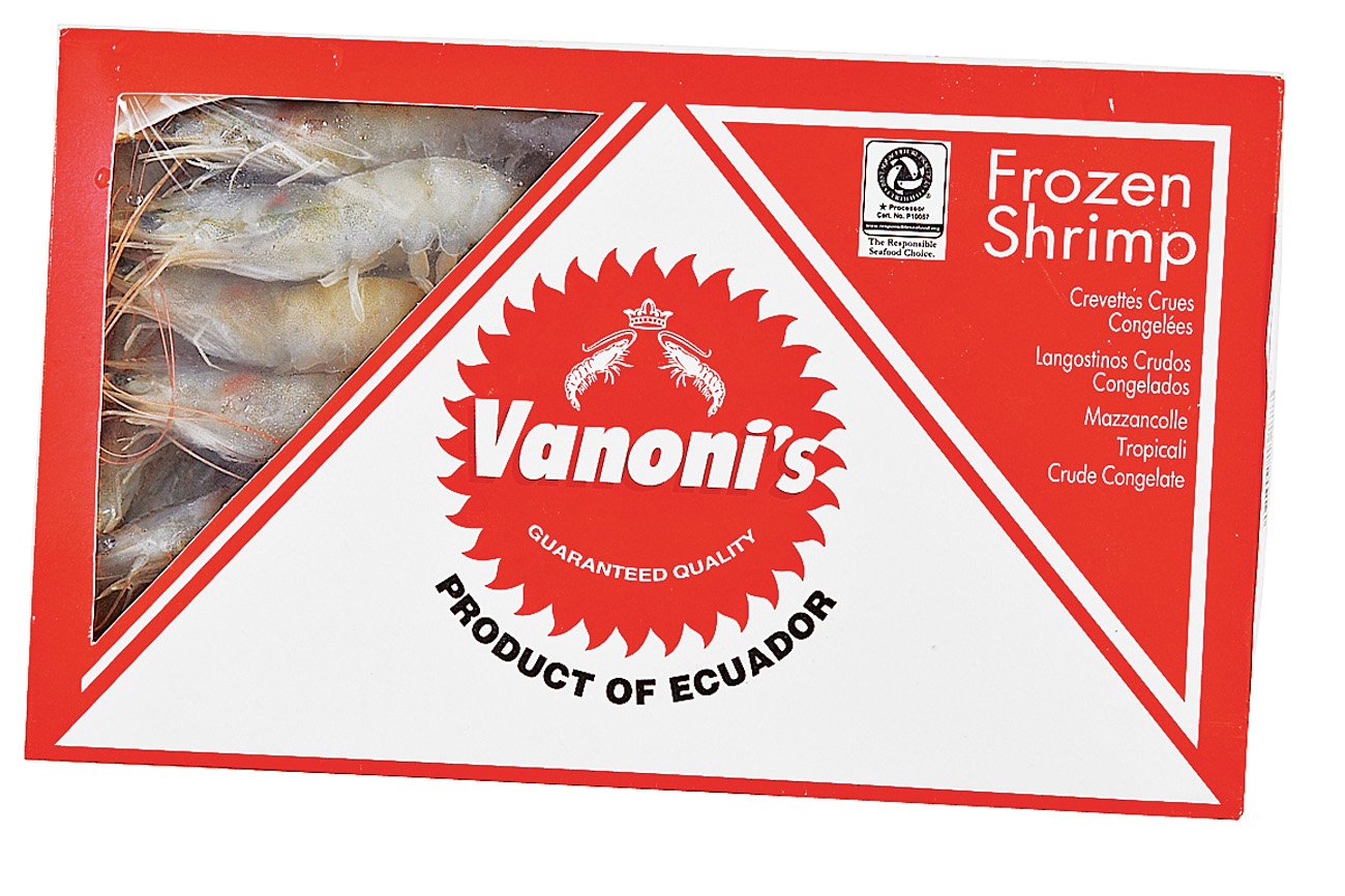 Vanoni's Frozen Raw White Head-On Shrimp - Shop Shrimp & Shellfish at H-E-B