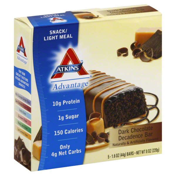 Atkins Advantage Snack/Light Meal Dark Chocolate Decadence Bar - Shop ...
