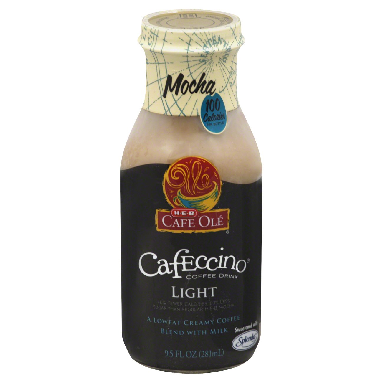 H-E-B Cafe Ole Cafeccino Mocha Light Coffee Drink - Shop Coffee at H-E-B