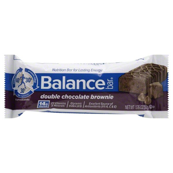 Balance Bar Double Chocolate Brownie Nutrition Bar - Shop Granola ...