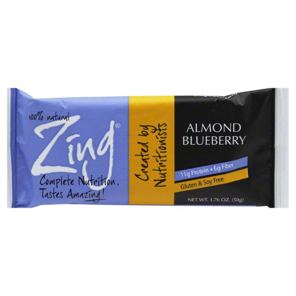 Zing Almond Blueberry Bar, 1.76 oz | Central Market - Really Into Food
