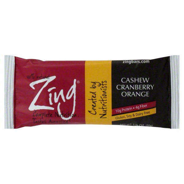 Zing Cashew Cranberry Orange Bar - Shop Snacks & Candy at H-E-B