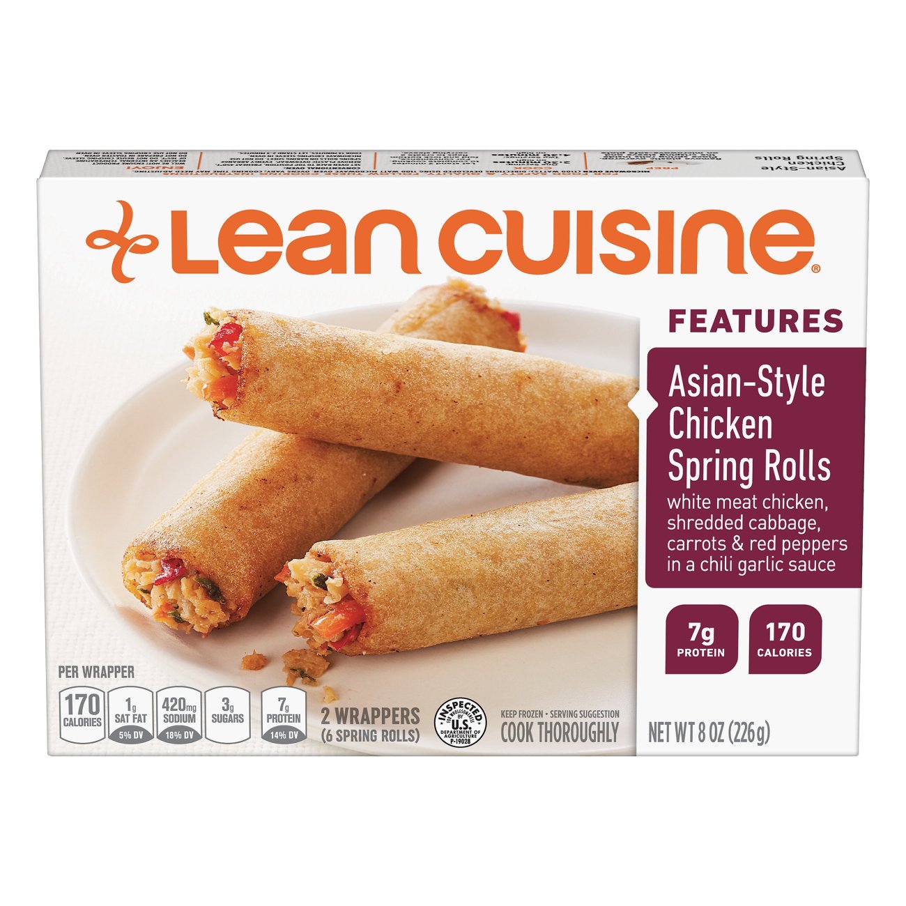 Lean Cuisine Comfort Asian-Style Chicken Spring Rolls - Shop Appetizers ...