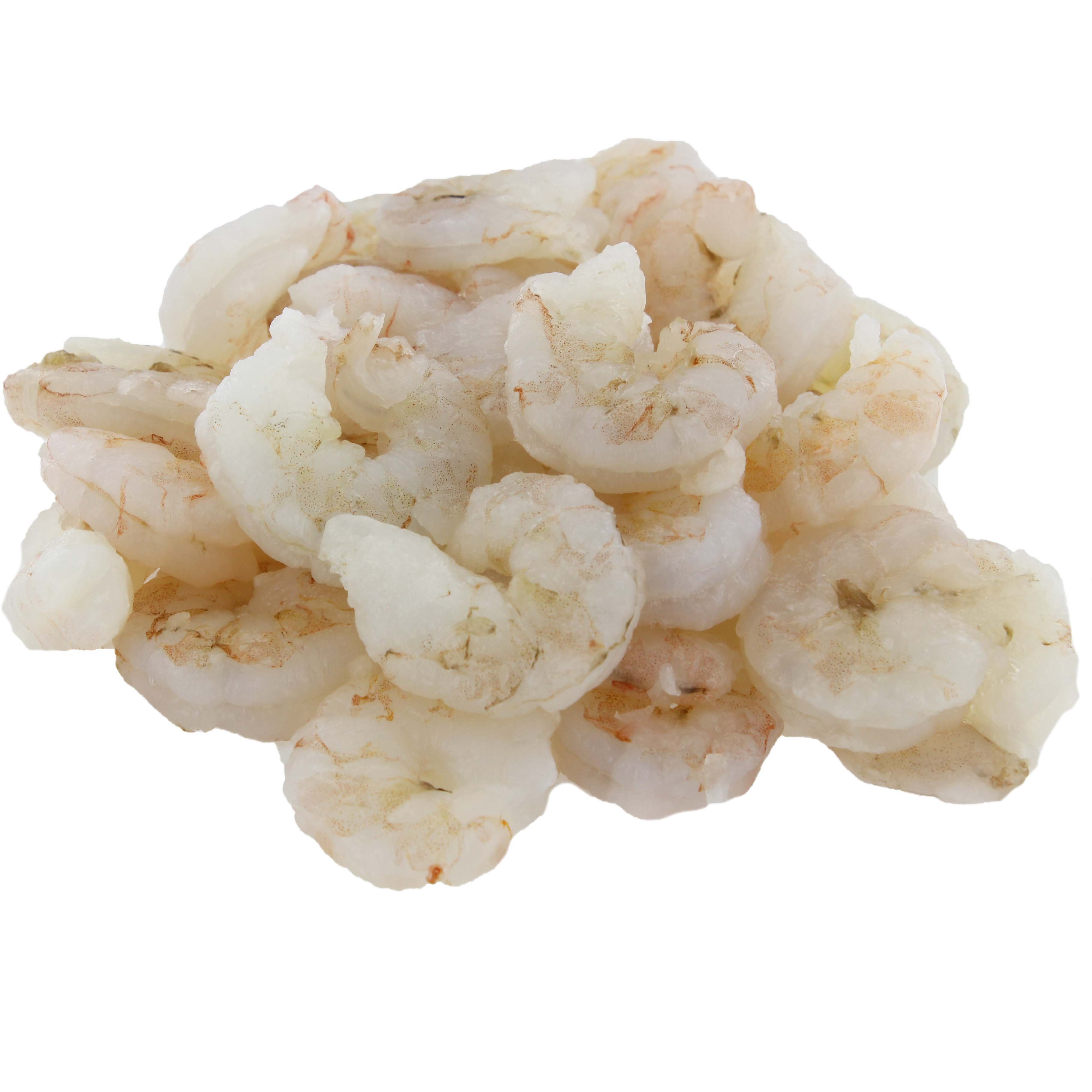 Previously Frozen Raw Gulf White Medium Shrimp Peeled Tail Off Wild