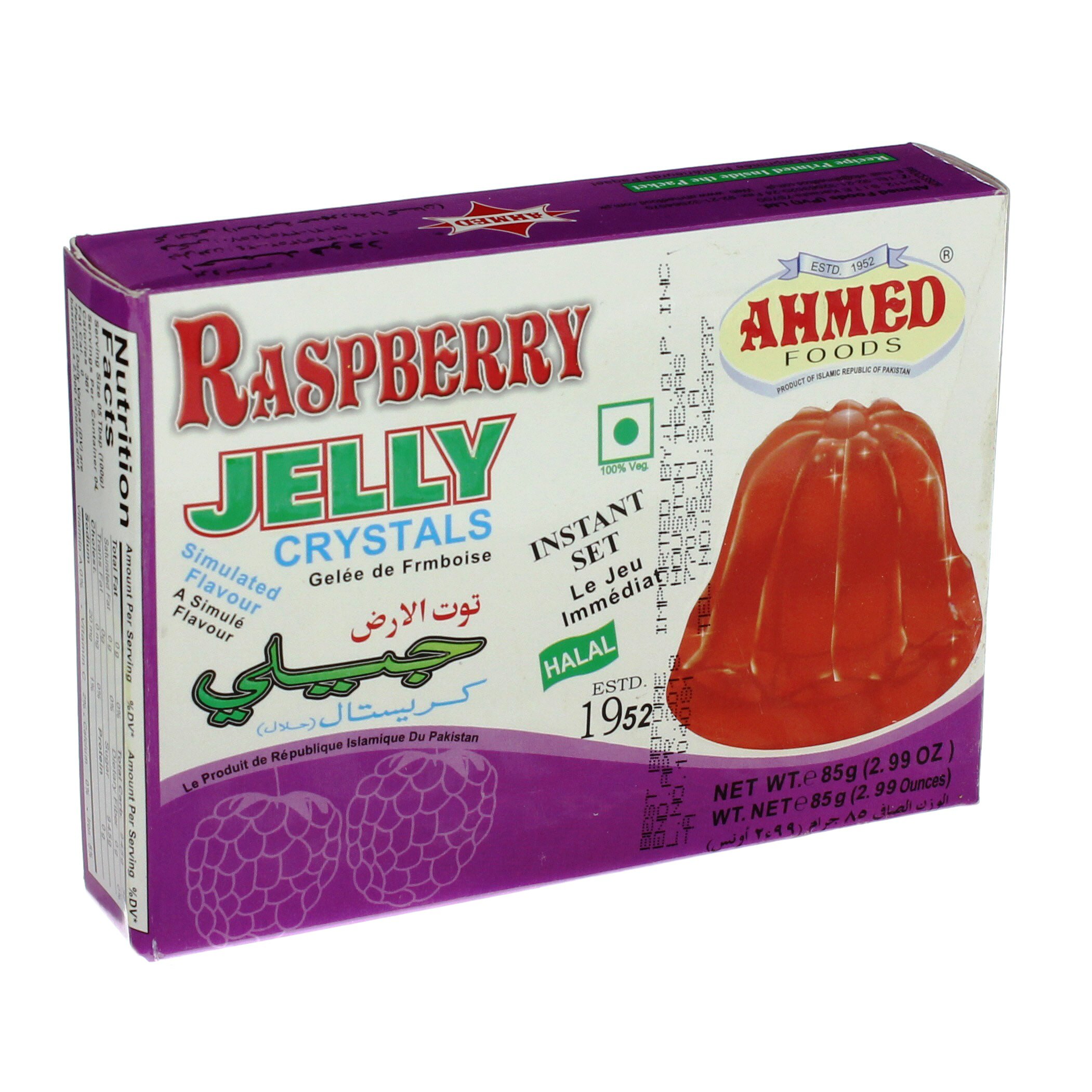 Ahmed Raspberry Jelly Crystals - Shop Pudding & gelatin mix at H-E-B