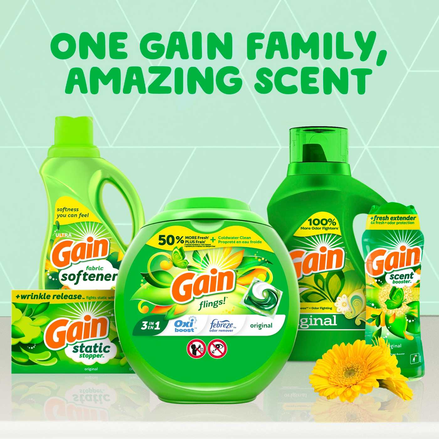 Gain + Aroma Boost HE Liquid Laundry Detergent, 32 Loads - Original ...