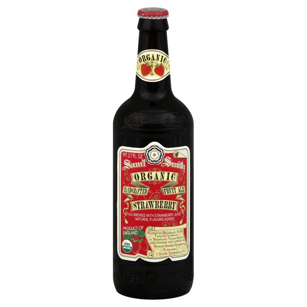 Samuel Smith Organic Strawberry Fruit Ale Beer, Glass Bottle - Shop ...