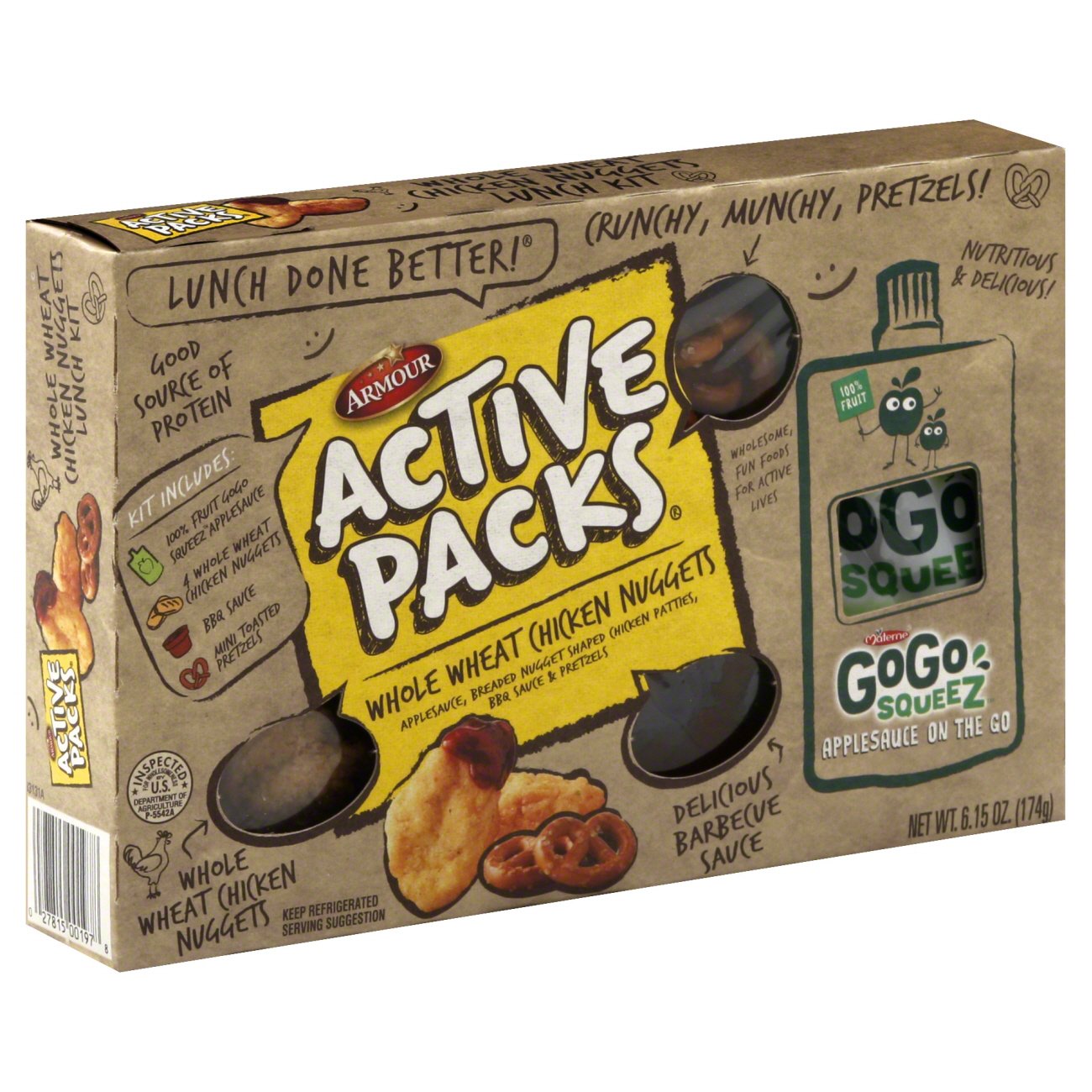Armour Active Packs Whole Wheat Chicken Nuggets Lunch Kit - Shop Snack ...