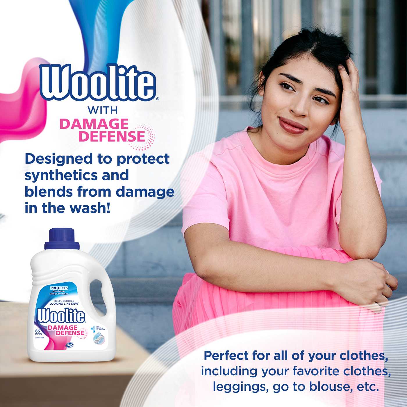 Woolite Damage Defense Liquid Laundry Detergent, 66 Loads, Regular and ...