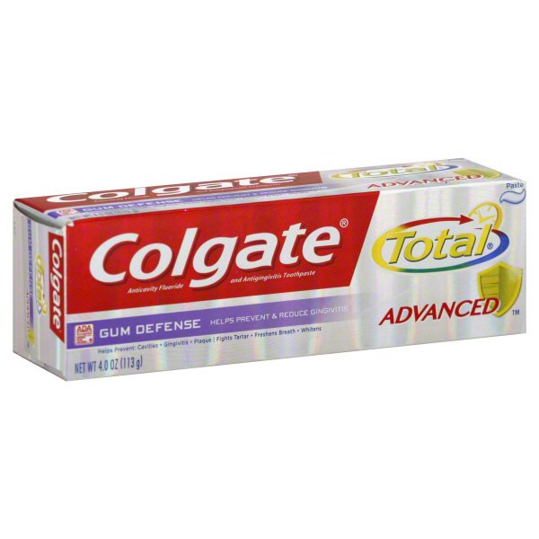 Colgate Total Advanced Gum Defense Clean Paste Anticavity Fluoride and Antigingivitis Toothpaste ...