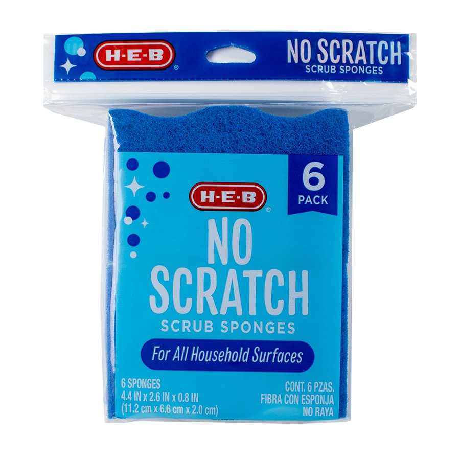 H-E-B No Scratch Scrubber Sponge - Shop Cleaning Tools at H-E-B