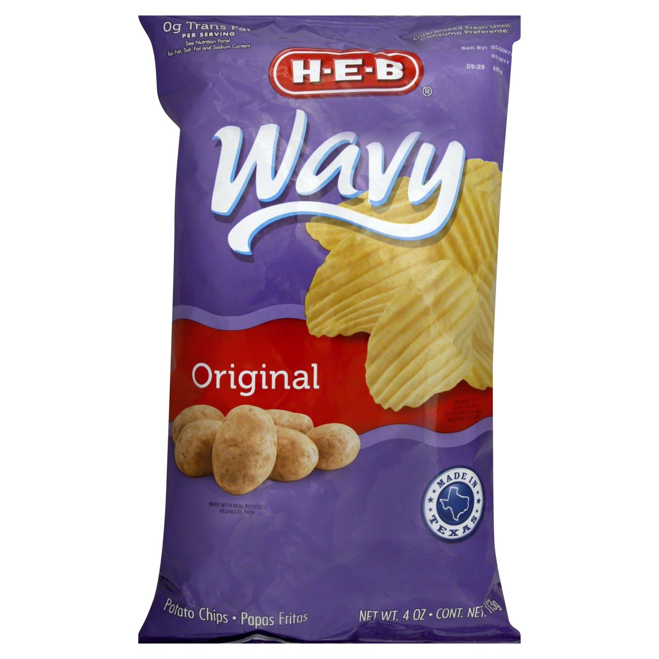 H-E-B Wavy Original Potato Chips - Shop Chips at H-E-B