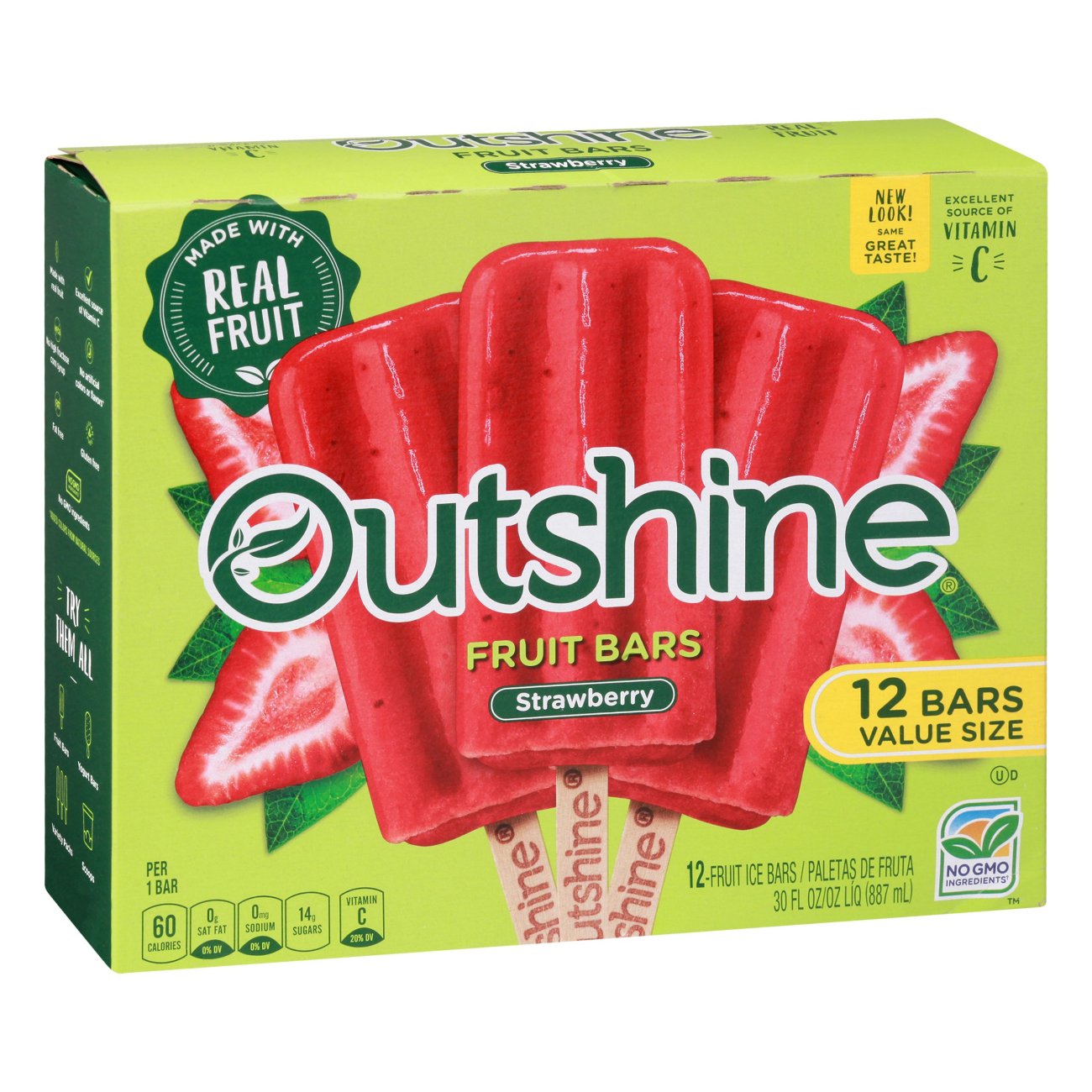 Nestle Outshine Strawberry Value Size Fruit Bars - Shop Bars & pops at ...