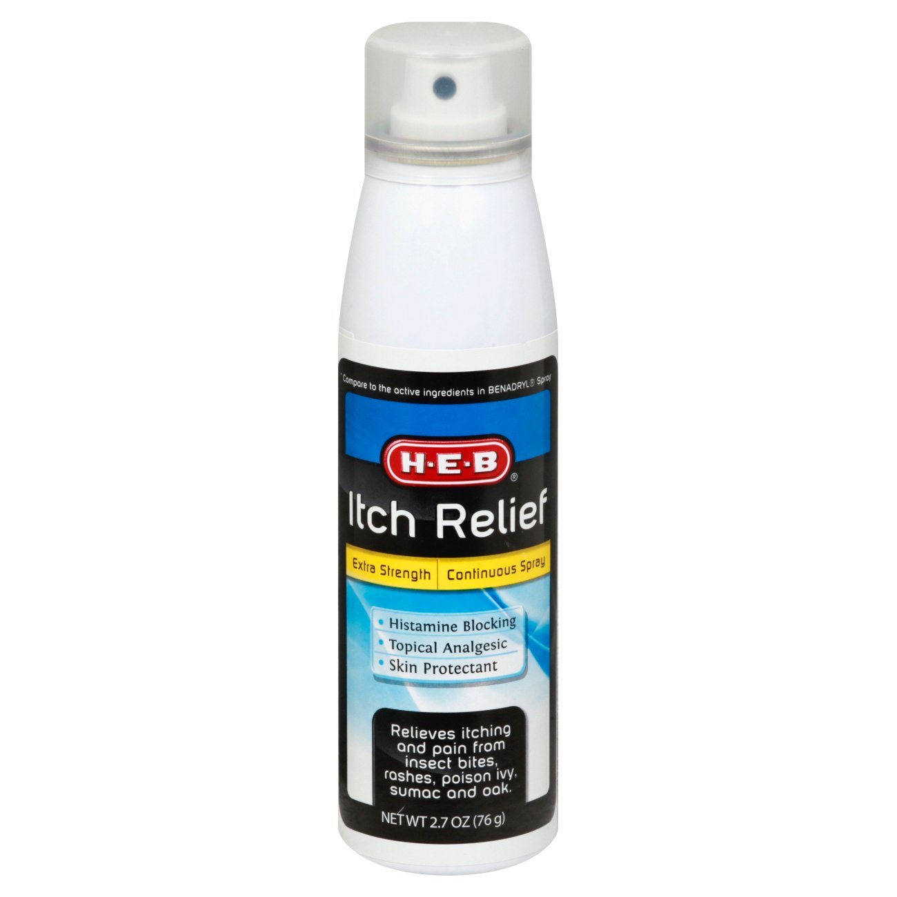 H-E-B Extra Strength Itch Relief Spray - Shop Skin & scalp treatments ...