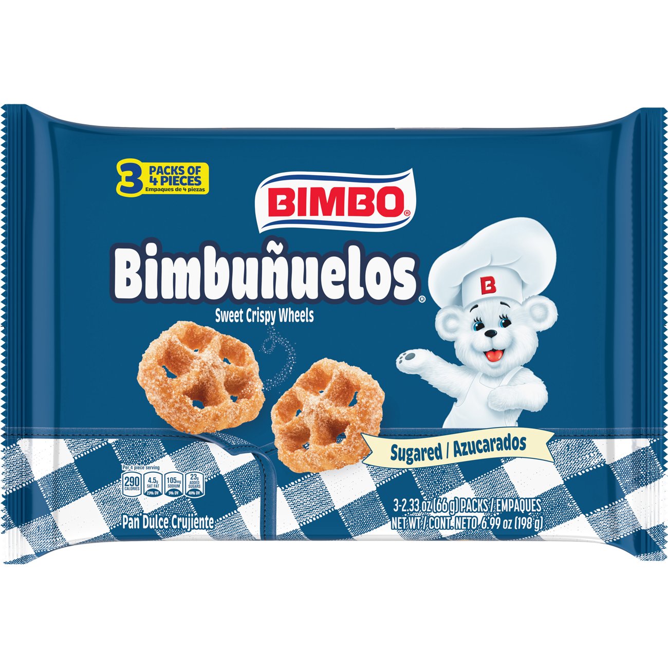 Bimbo Bimbuñuelos Sugared Sweet Crispy Wheels Snack Packs, 3 ct | Joe V ...