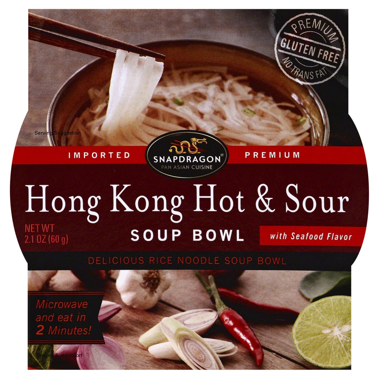 Snapdragon Hong Kong Hot and Sour with Seafood Flavor Medium Rice ...