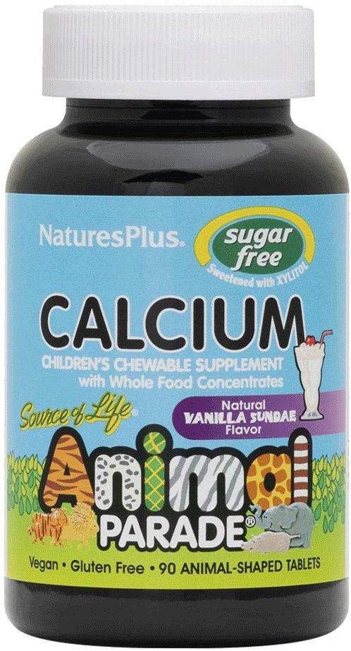 NaturesPlus Source of Life Animal Parade Children's Calcium Sugar Free ...