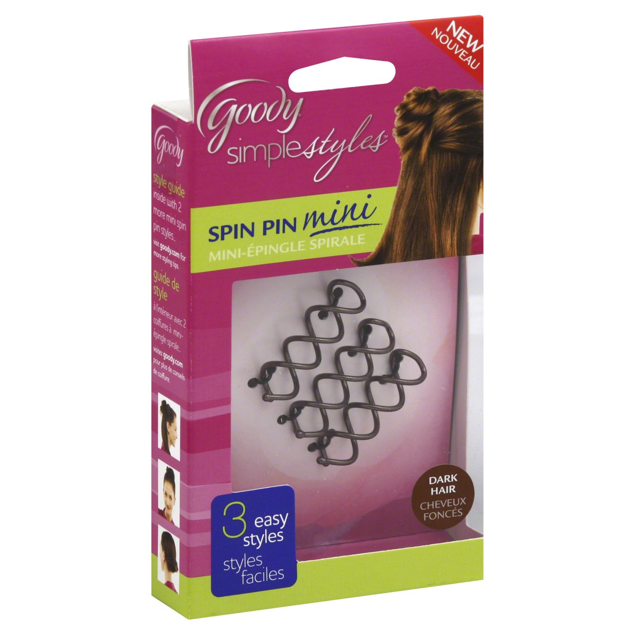 Goody Simple Styles Spin Pin Mini Dark Hair - Shop at H-E-B