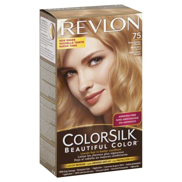 Revlon ColorSilk 75 Warm Golden Blonde Permanent Color - Shop Hair Care ...