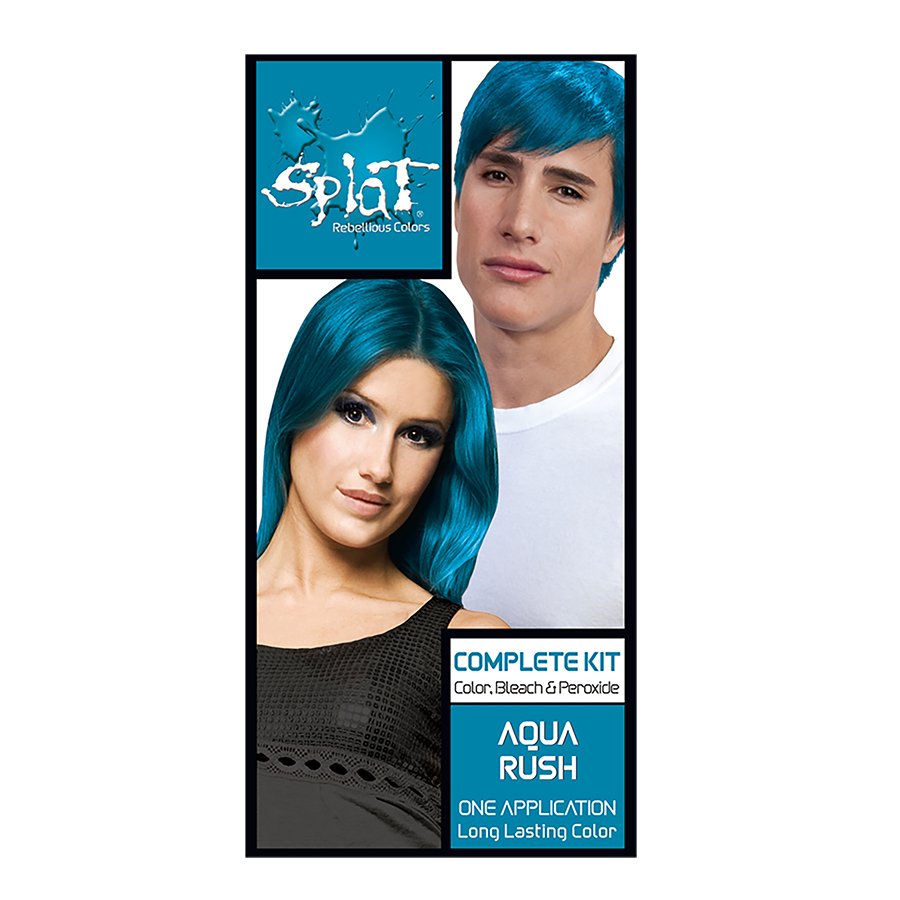 Splat Rebellious Colors Aqua Blue Complete Kit - Shop Hair color at H-E-B