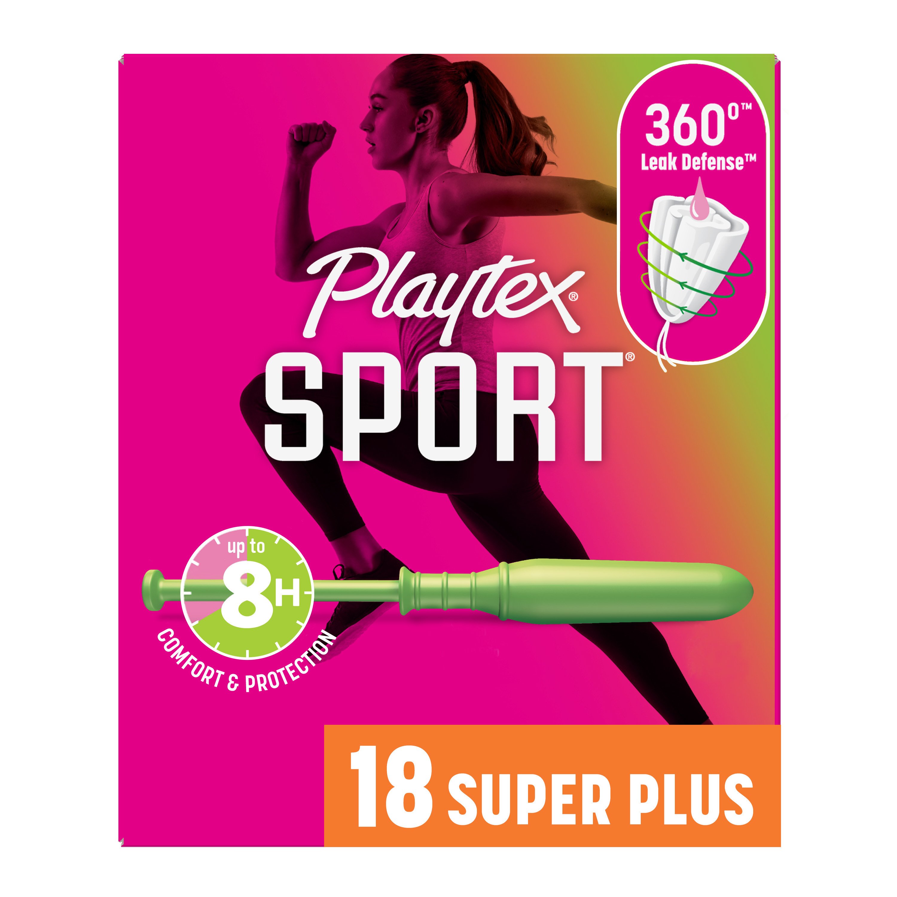 Playtex Sport Tampons - Super Plus, Unscented - Shop Tampons at H-E-B