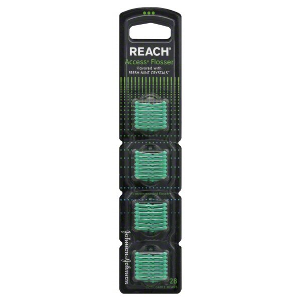 Reach Access Flosser Disposable Heads with Fresh Mint Crystals - Shop ...