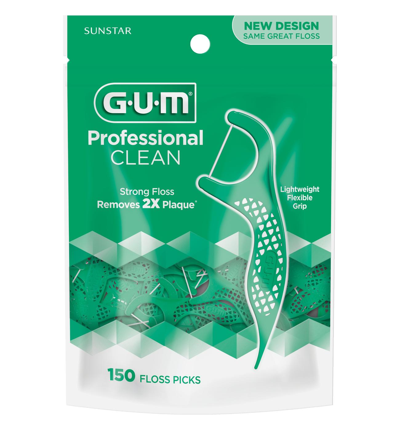 GUM Eez-Thru Extra Strong Mint Flossers Value Bag - Shop Floss at H-E-B