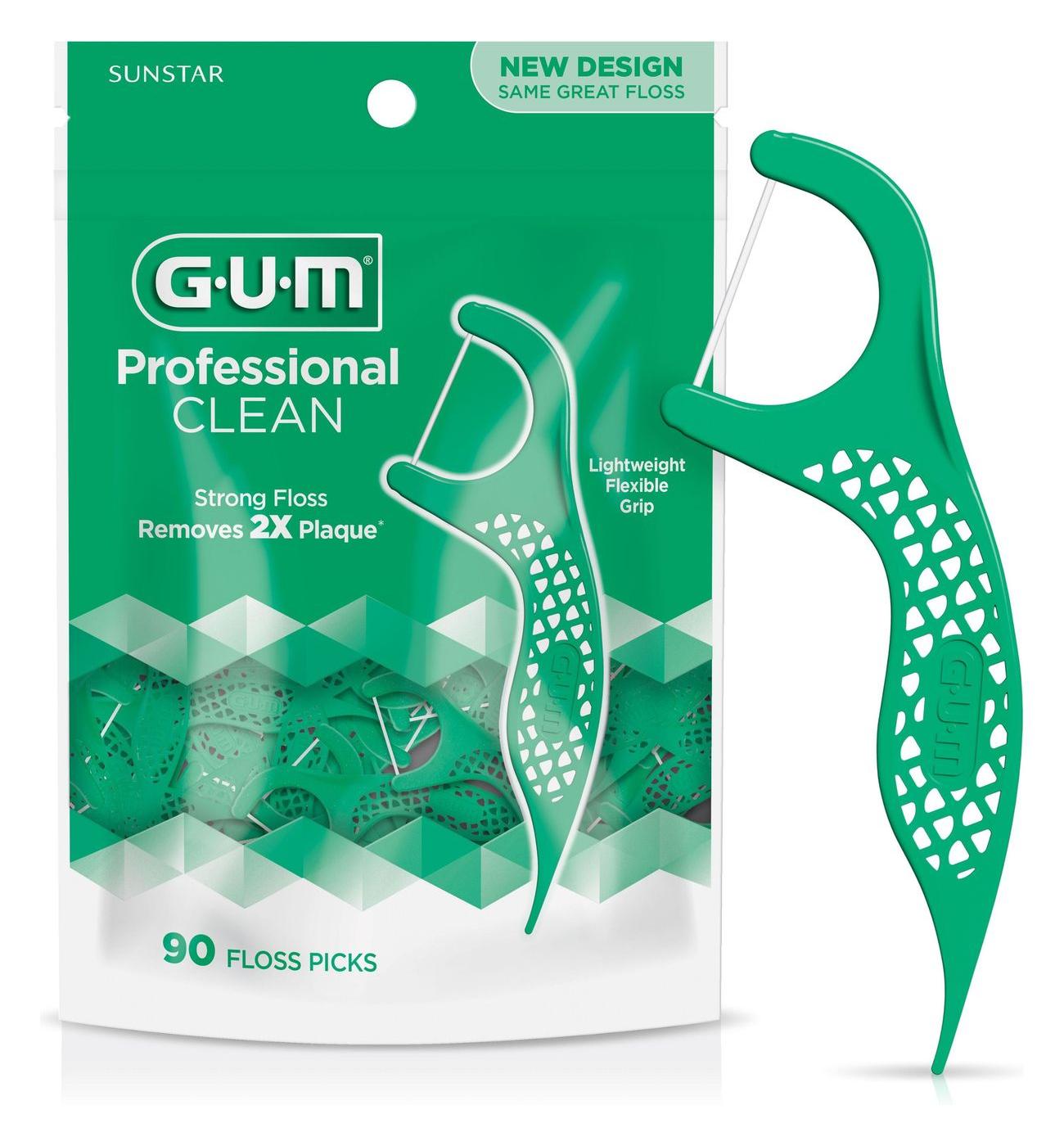 GUM Eez-Thru Extra Strong Mint Flossers Value Bag - Shop Floss at H-E-B