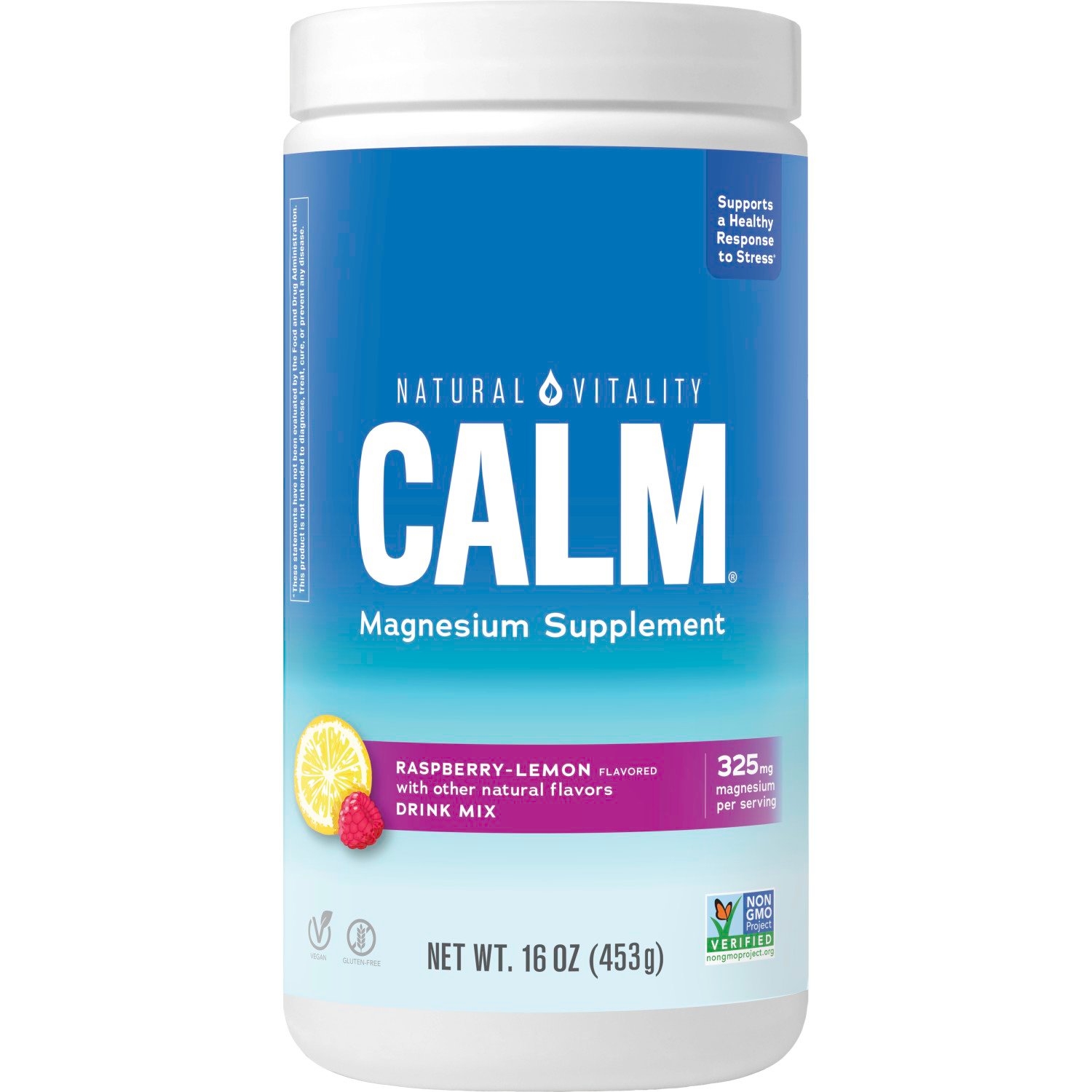 Natural Vitality Raspberry Lemon CALM Magnesium Supplement Drink Mix ...