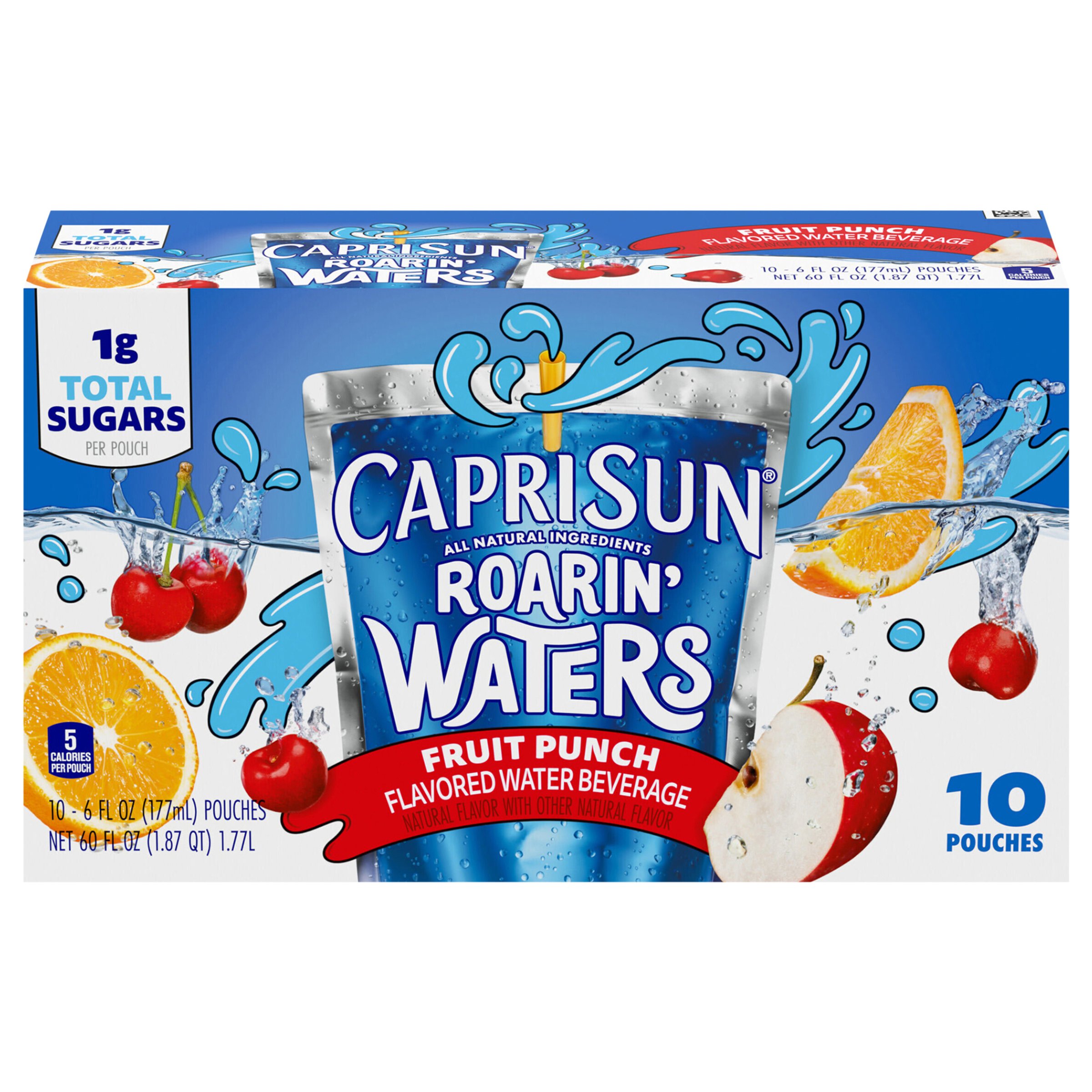 Capri Sun Roarin' Waters Fruit Punch Water Beverage 10 pk Pouches ...