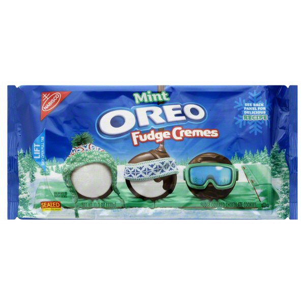 Nabisco Oreo Fudge Cremes Mint Cookies - Shop Cookies at H-E-B