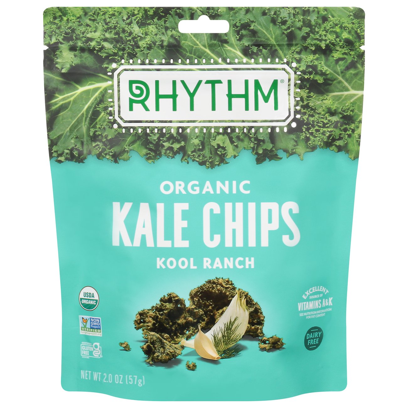 Rhythm Organic Kool Ranch Kale Chips - Shop Chips at H-E-B