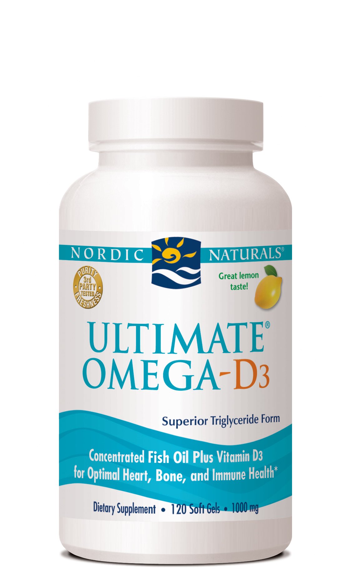 Nordic Naturals Ultimate Omega-D3 Lemon Flavor Soft Gels - Shop Diet ...